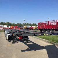 Quality Q345B Steel 4 Axles 40 Ft Container Transport Skeletal Chassis Semi Truck for sale