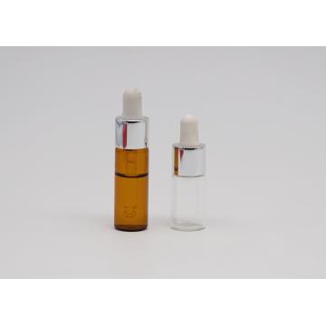 Quality 2ml Mini Amber Glass Tincture Essential Oil Dropper Bottle for sale