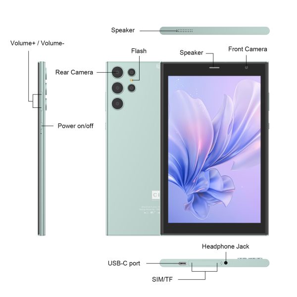 Quality C idea 8 inch Wifi Tablet with 8+512GB Storage Quad Core Processor 800x1280 IPS for sale