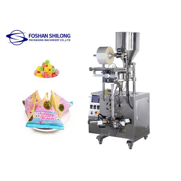 Quality PE NILO Cotton Candy VFFS Packaging Machine Triangle Bag 220mm for sale