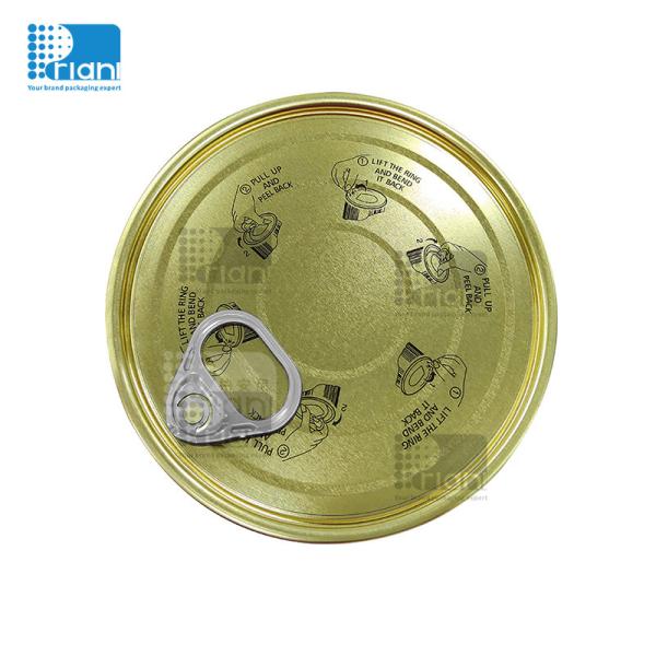 Quality Triple Tight Lids Rings Customized Metal Tin Can Components for sale