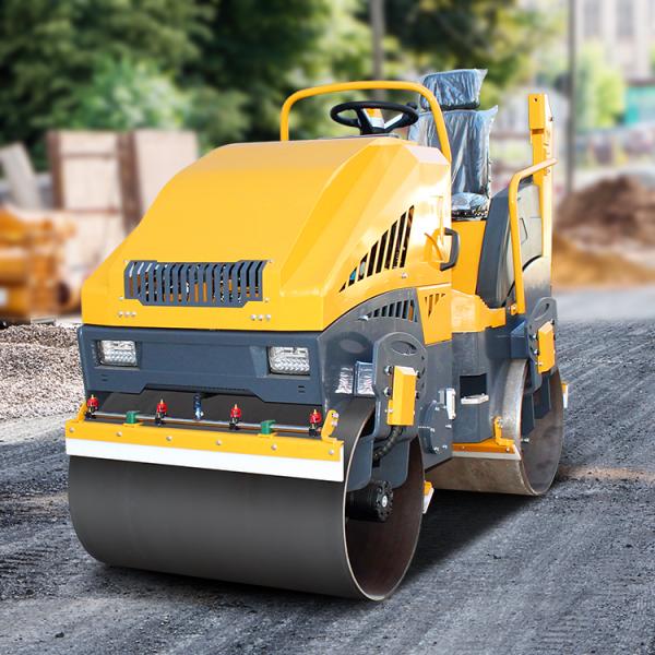Quality Road Roller Manufacturer Double Wheels Hydraulic Vibrating Tandem Roller Earth for sale