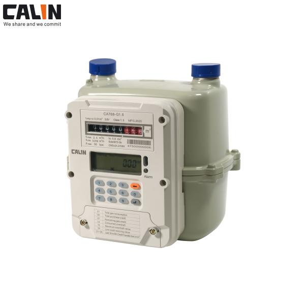 Quality Calin Prepaid Gas Meter LORA WAN Smart Gas Meter Prepaid Meter White Steel NB-IOT for Africa for sale