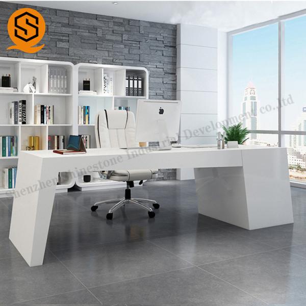 Quality Sturdy Structure Solid Surface Office Furniture 3 Drawer Office Desk for sale