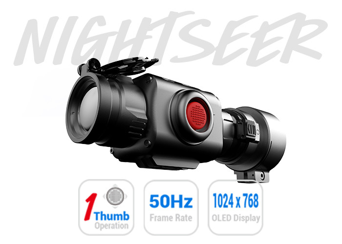 Quality Outdoor Hunting Use Thermal Clip On , Multi - Function Thermal Imaging Gun Scope for sale