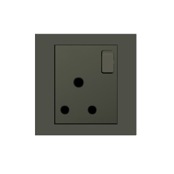 Quality British Standard BS Electrical Power Socket Grey Color Panel 15A For Hotel for sale