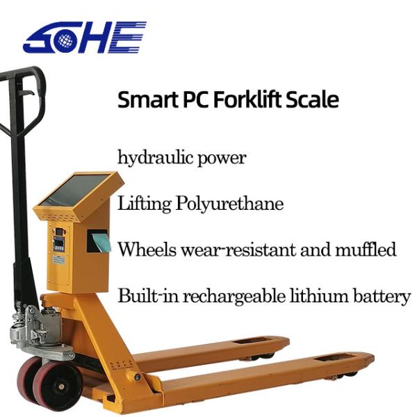 Quality Smart PC Printing Narrow Fork Forklift Scale with Window System LED LCD Display for sale
