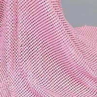 Quality 200gsm Woven Metal Fabric , Round Metallic Sequin Fabric With Shimmer for sale