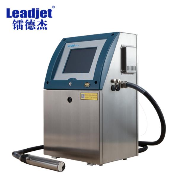 Quality V280P 220V Small Character Continuous Inkjet Printer , CIJ Printing Machine MEK for sale