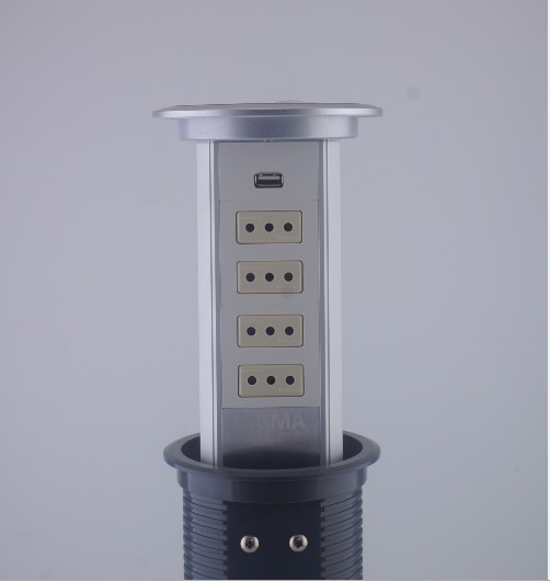 Quality Italy Design Hidden Style Desktop Plug Sockets For Conference Table Worktop for sale