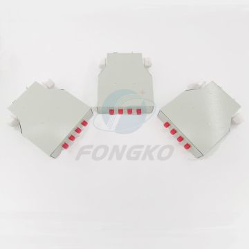 Quality 4 Core FC DIN Rail Fiber Optical FTTH Terminal Box Splice Box for sale