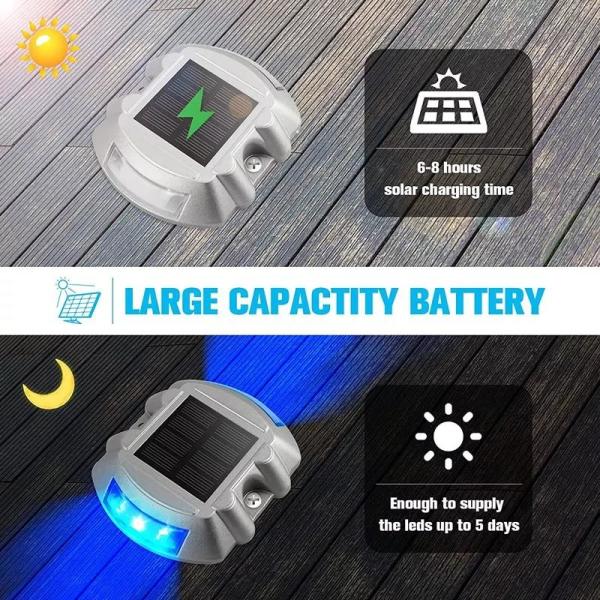 Quality Tempered Aluminum Solar Road Studs Embedded Cat Eye Marker Blinker Road LED Stud for sale