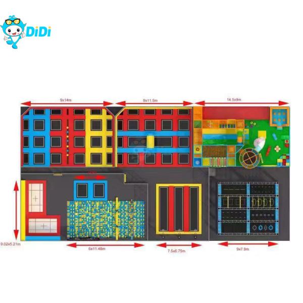 Quality Customised Indoor Trampoline Park Kids Game Center For Fun And Excitement for sale