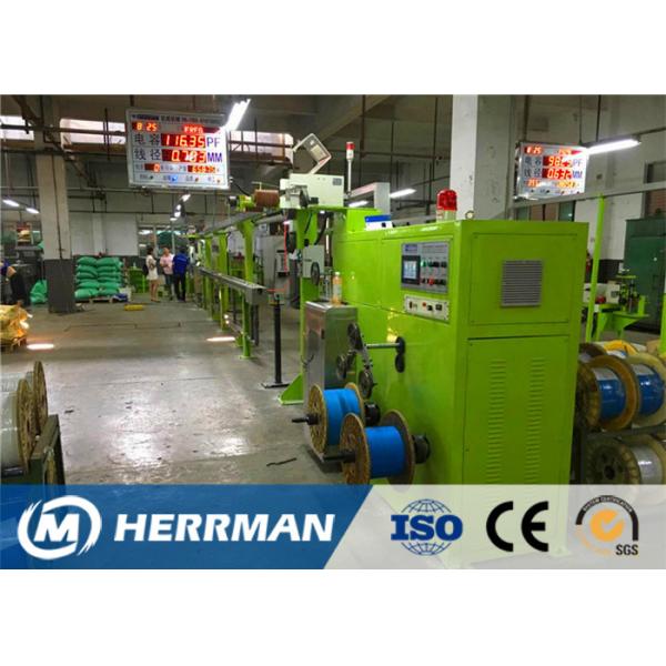 Quality 1000m / Min Line Speed Pvc Cable Extruder Machine For 1.5-16mm2 WIth PLC Control for sale