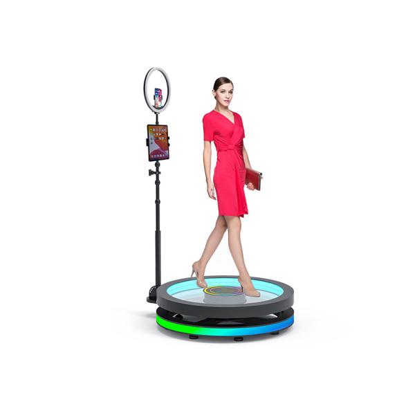 Quality Light Stick 360 Photo Booth Automatic Strobe Spin Camera Booth Photography for sale