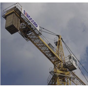 Quality Small Mini Flat Top Tower Crane Machine Foundation Type QTZ for sale