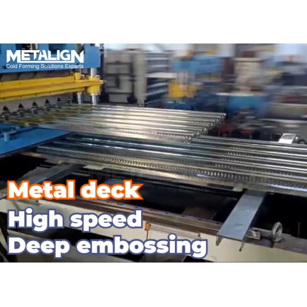 Quality Three Layer Embossed Floor Deck Roll Former For 0.8–1.2mm Galvanized Steel for sale