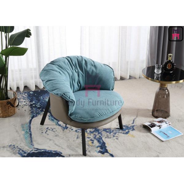 Quality Upholstered Unfolder 0.6cbm Metal Base Sofa Chair Height 45cm for sale