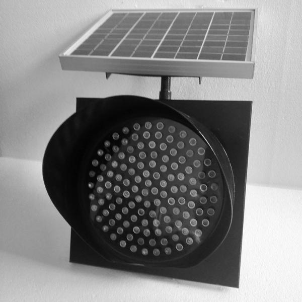 Quality 300mm 1 Appearance Solar Powered Panel Traffic Warning Light SG-301 for sale