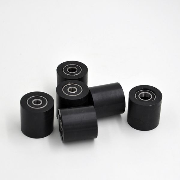 Quality Black Urethane Coated Bearings Single Row Deep Groove Shore 85A for sale