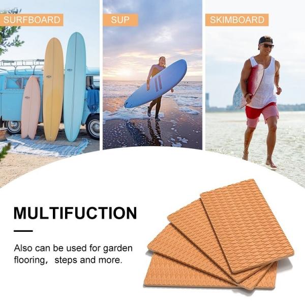 Quality WOOWAVE 4 Pack Non-Slip Traction Pad EVA Anti-Slip Foam Pads Deck Grip Mat with for sale