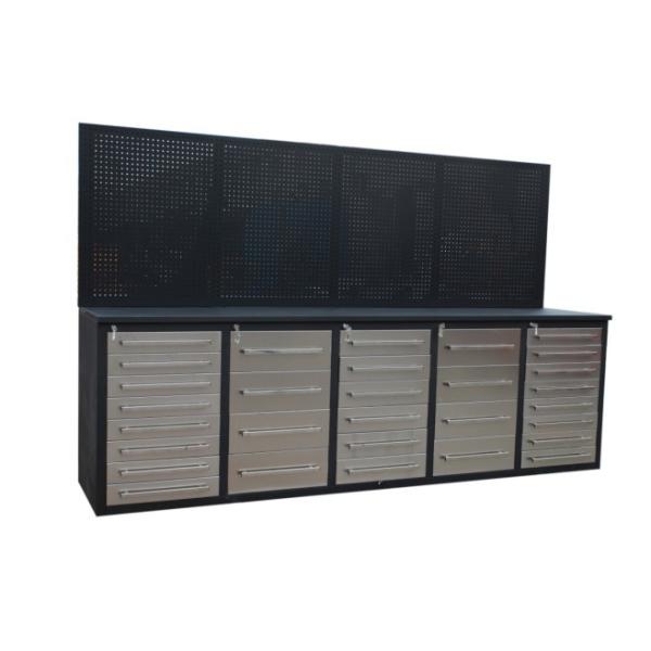 Quality OEM Supported Metal Tool Chest with Drawers and Steel Top Heavy Duty Workbench for sale