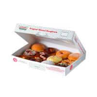 Quality Varnishing Coated Paper Ivory Board Disposable Picnic Box For Donuts for sale