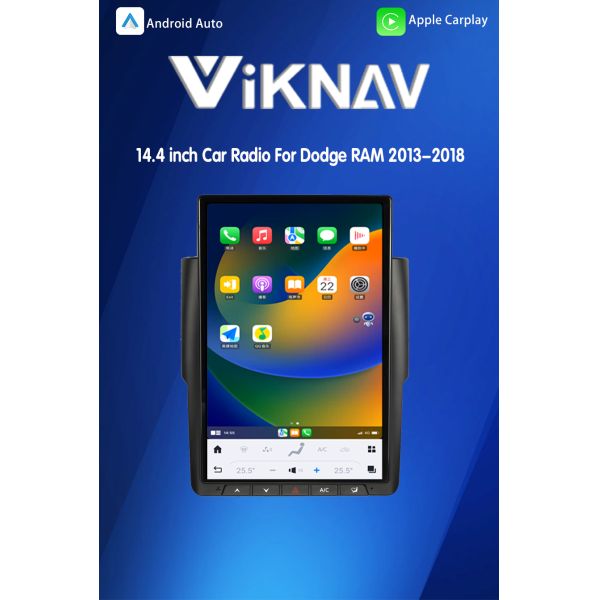 Quality VIKNAV 14.4 " Car Radio For Dodge RAM 2013-2018 Wireless Carplay Android for sale