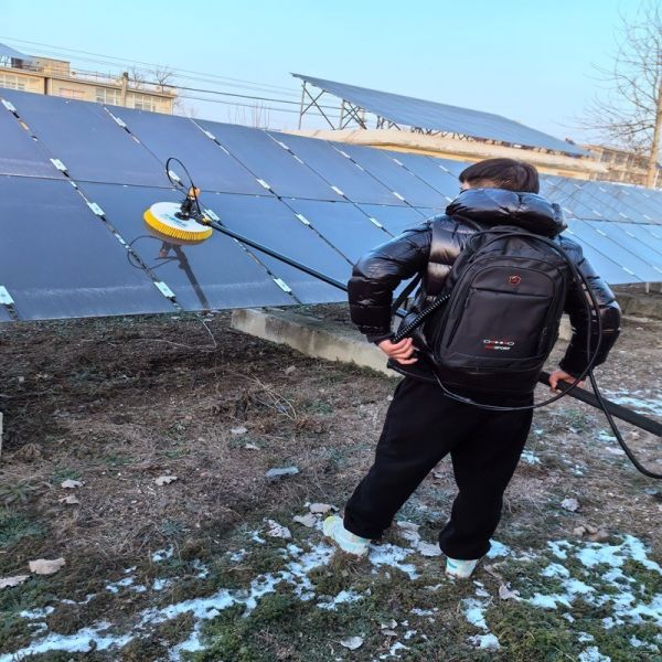 Quality Electric Single Head Spin Brush for Solar Panel Cleaning 1 and 3 Section for sale