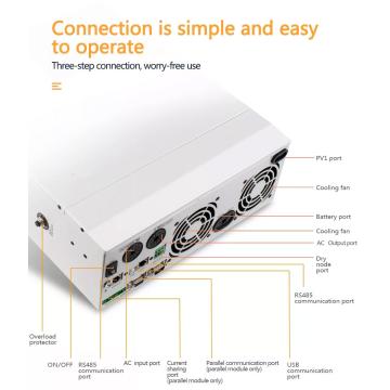Quality MPPT Hybrid 5KW Off Grid Solar Inverter 48V 80A Smart WiFi control for sale