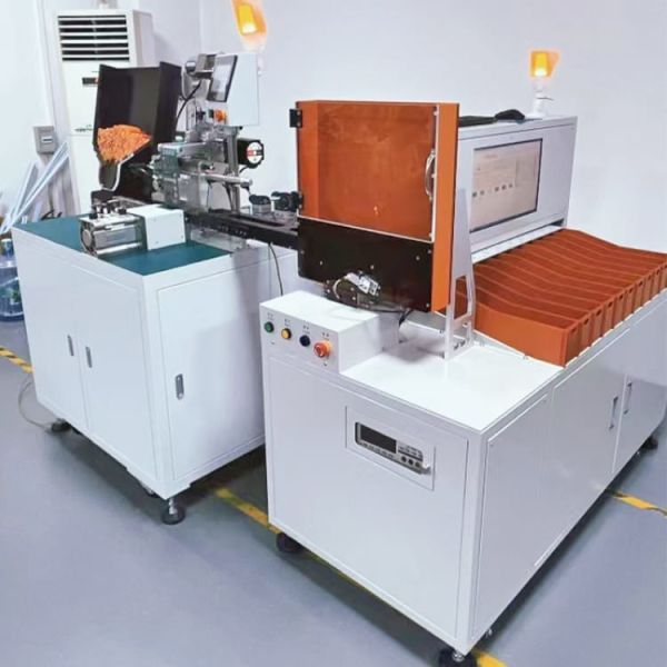 Quality 18650 Battery Label Sticking Machine Connecting With Cylindrical Battery Sorting for sale