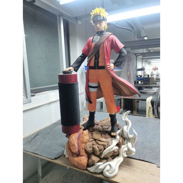 Quality 110cm Life Size Naruto Character Uzumaki Statue Resin Sculpture Custom 1/2 Folk Art Style for sale