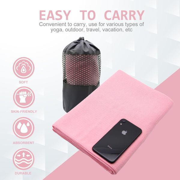 Quality Eco Friendly Non Slip Digital Printed Yoga Microfiber Mat Towel With Corner for sale
