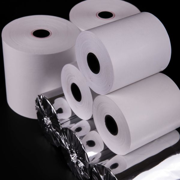 Quality BPA-Free Jumbo Thermal Paper Roll for ATM & POS Printers - Oil Resistant for sale