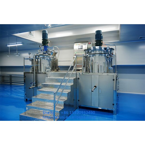 Quality 1000L Homogenizer Emulsifier Mixer , gel Hand Sanitizer Mixing Equipment for sale