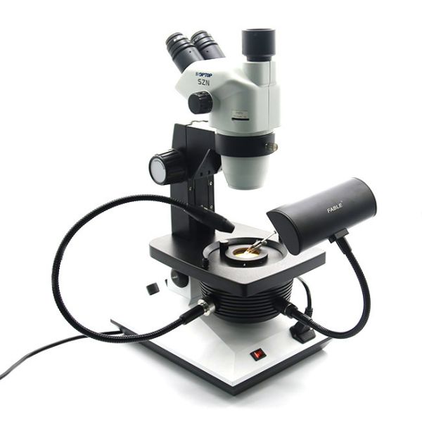 Quality Trinocular Gemology Microscope With CCD  latest Lighting System Zoom ratio 6.7:1 for sale