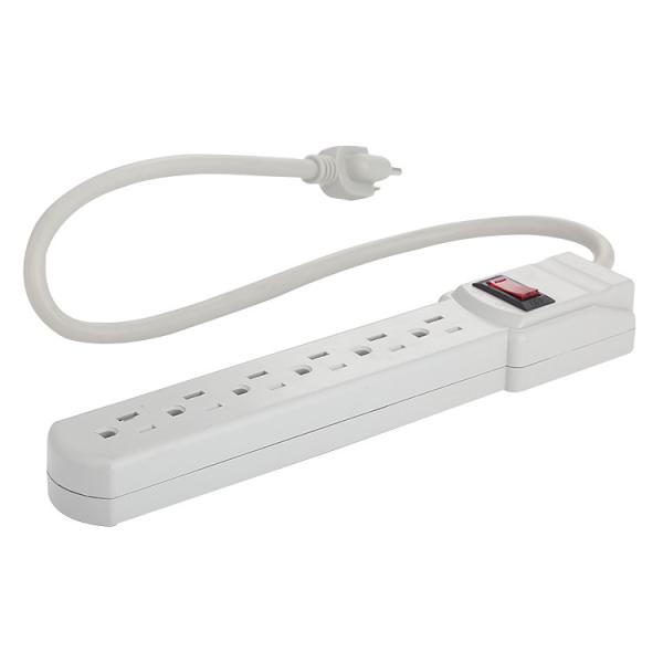 Quality Non Grounding Portable 6 Way Extension Cord Socket for sale
