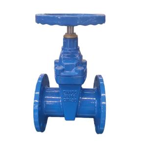 Quality Blue Non Rising Stem Gate Valve Flange End For Water Treatment for sale