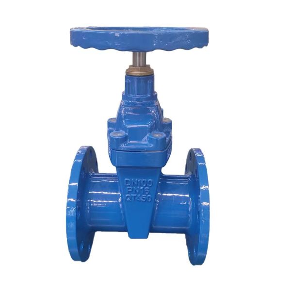 Quality Blue Non Rising Stem Gate Valve Flange End For Water Treatment for sale