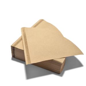 Quality Natural V Shaped Bonded Filter Paper Coffee Filters 13x10x10cm for sale