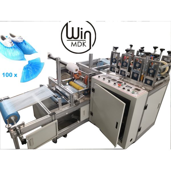 Quality 380V 130pcs/Min Plastic Shoe Cover Making Machine Aluminum Alloy Structure for sale
