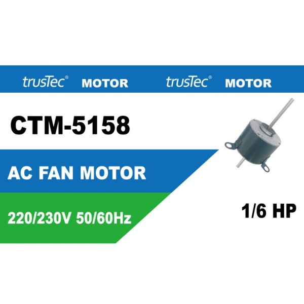 Quality K55HXPKG-5158 CTM-5158 YSK140-120-6A7 Evaporator Fan Blower Motor For Window Air Conditioner CLASSIC 1/6HP 50/60Hz for sale