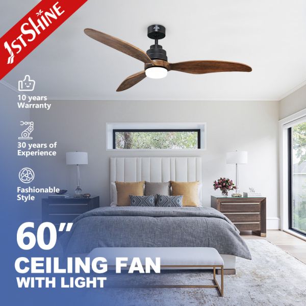 Quality New Arrival DC Motor 3 Solid Blades Decorative Led Ceiling Fan With Light for sale