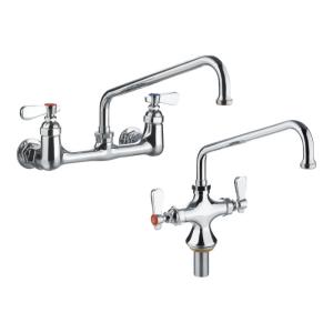 Quality Single / Double Pantry Faucet Deck Mounted / Wall Mount Commercial Kitchen for sale