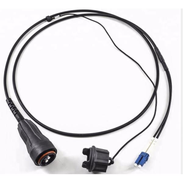 Quality Base Station Waterproof Fiber Optic Patch Cord PDLC Fullaxs SM G657A1 Black for sale