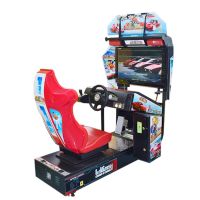 Quality Earn money 32LCD HD Screen Super Outrun Car Racing Games Simulator Driving Video for sale
