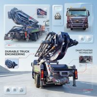 Quality High Rise Mastery HOWO 380HP Smart Pump Truck’s 52m Boom 6x4 Traction For for sale