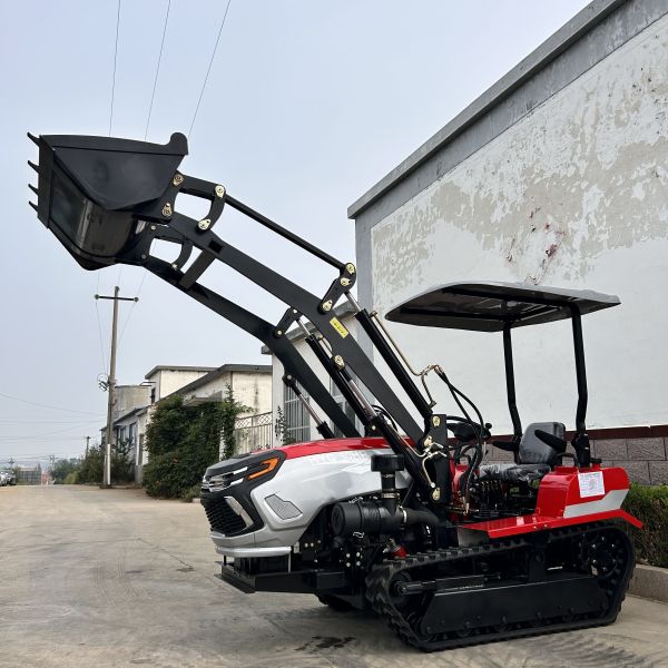 Quality Paddy Field Rubber Track Garden Tractor Ratavator Rotary Crawler Cultivator for sale