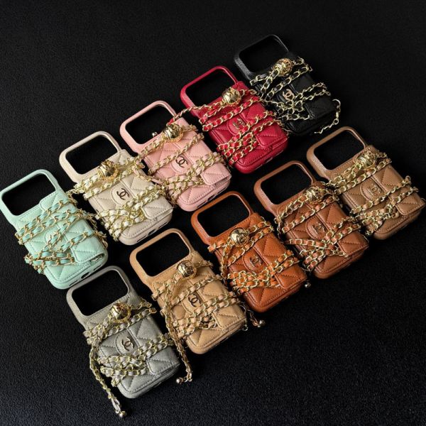 Quality Applicable to New Iphone14pro Max Phone case Litchi Pattern Diagonal Small Golden Ball Adjustment Applicable to 15pro case 13/17 for sale