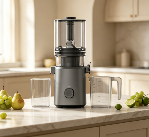 Quality Fresh Smart HJ303 Extra-Wide Slow Masticating Juicer – One Juicer, One Whole for sale